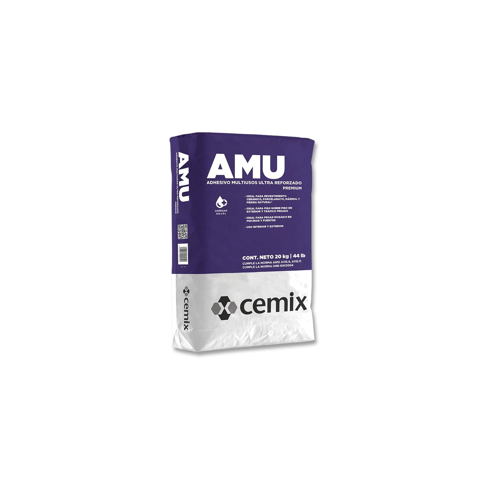 Mortero Cemix AMU Blanco 20kg Cemix - Ferco Cerámica GT